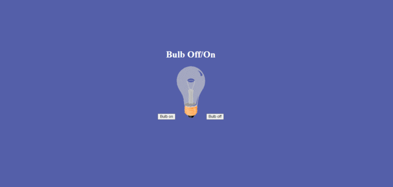 Bulb On / Off using JavaScript JAVASCRIPT Full Stack Gyan JAVASCRIPT